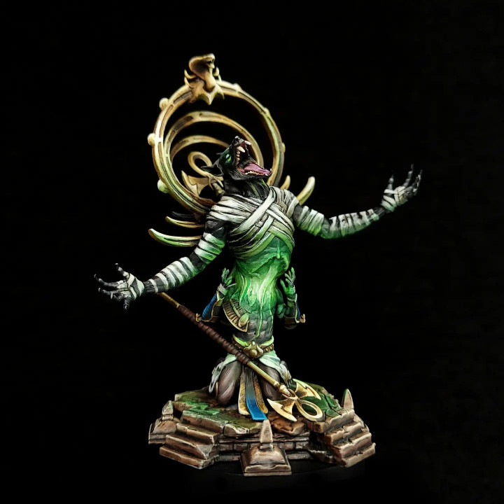 3D Printable Anubis Avatar (pose 01) by Mini Monster Mayhem