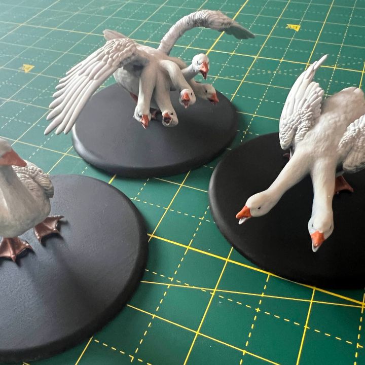 3D Print of Goose Hydra Bundle - Tabletop Miniature (Pre-Supported) by ...
