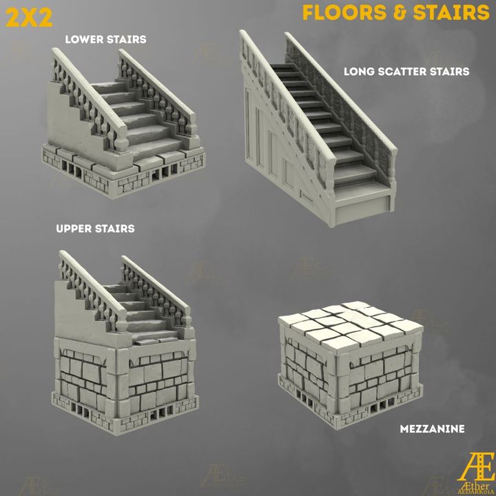 3D Printable AEDARK01A - Dark Manor by Aether Studios