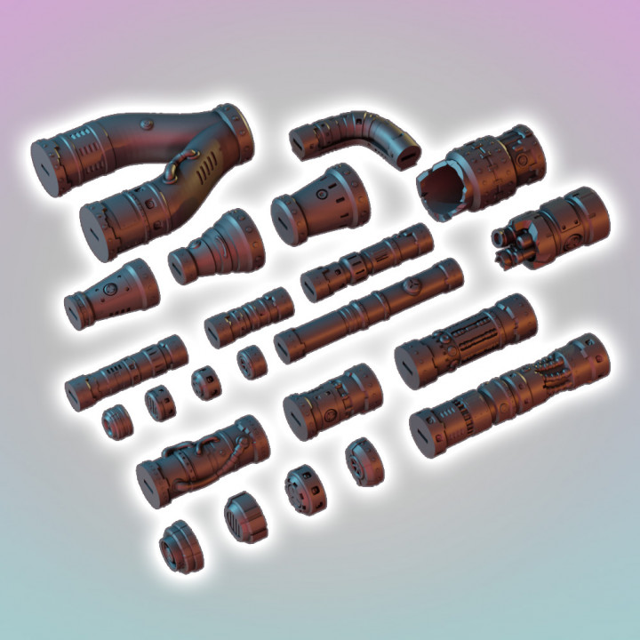 3D Printable Ultimate Pipeline BUNDLE by Saucermen Studios