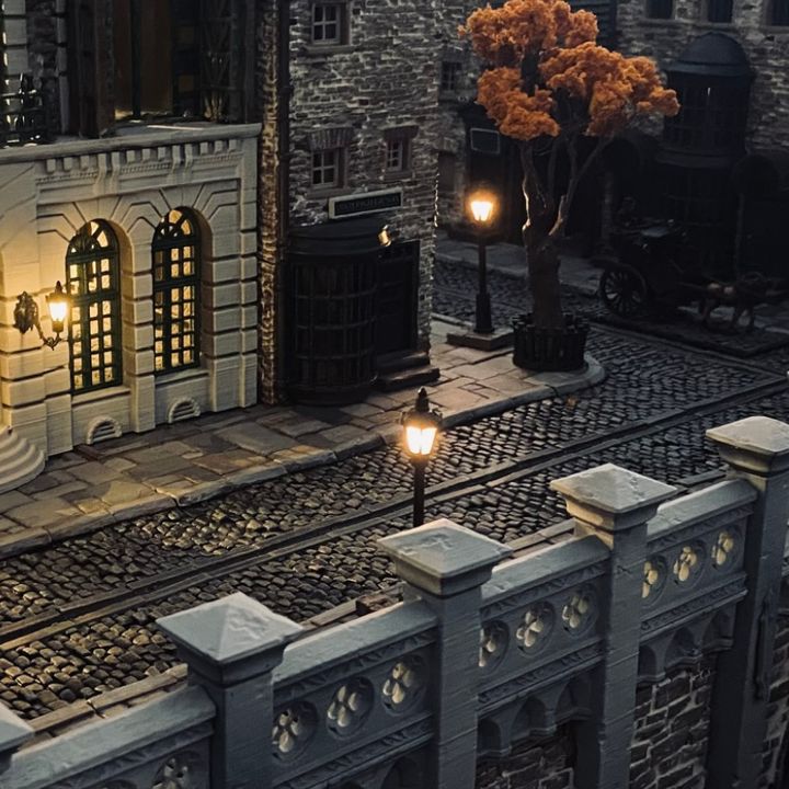 3D Print of Dark Realms - Laandan Steamtown - Airship Station by ...