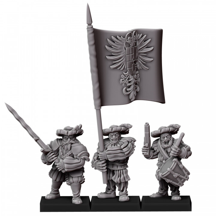 3D Printable German command group by Empire Miniatures