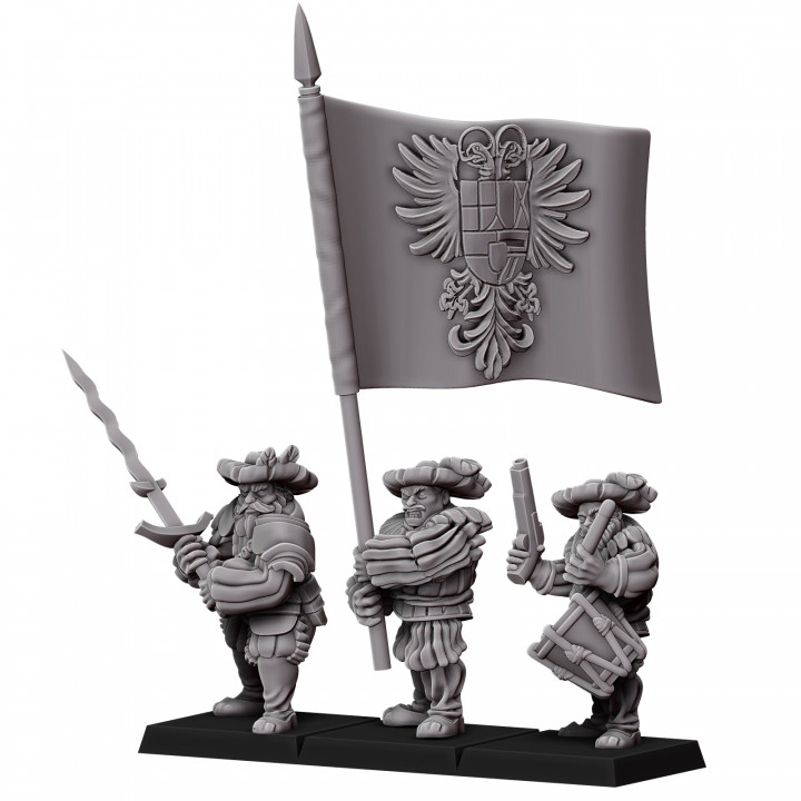 3D Printable German command group by Empire Miniatures