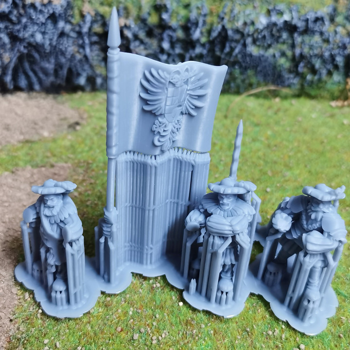 3D Printable German command group by Empire Miniatures