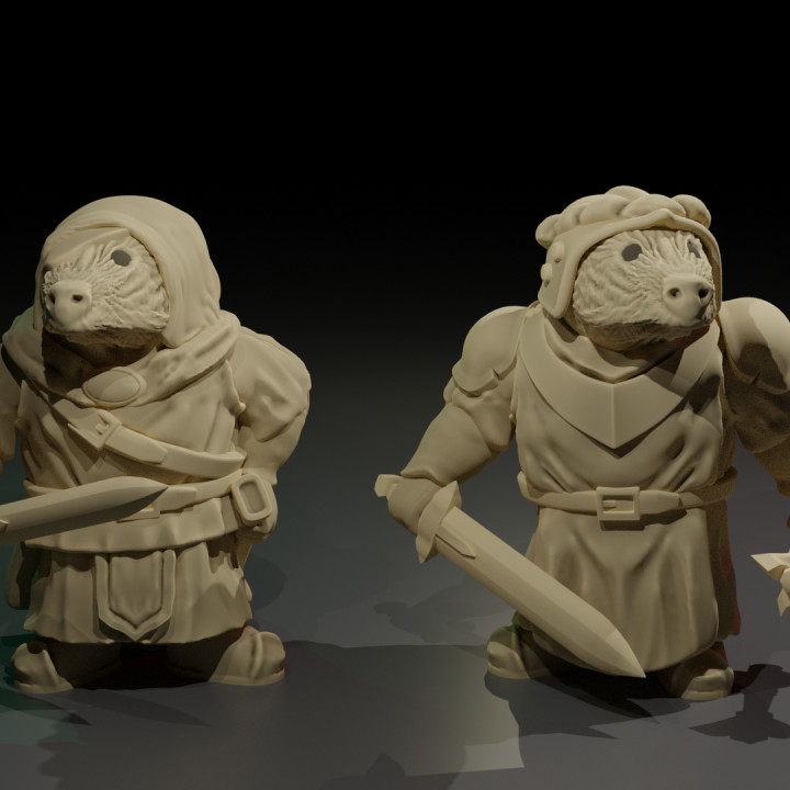 3D Printable Badger Brigands by The Cavy Forge