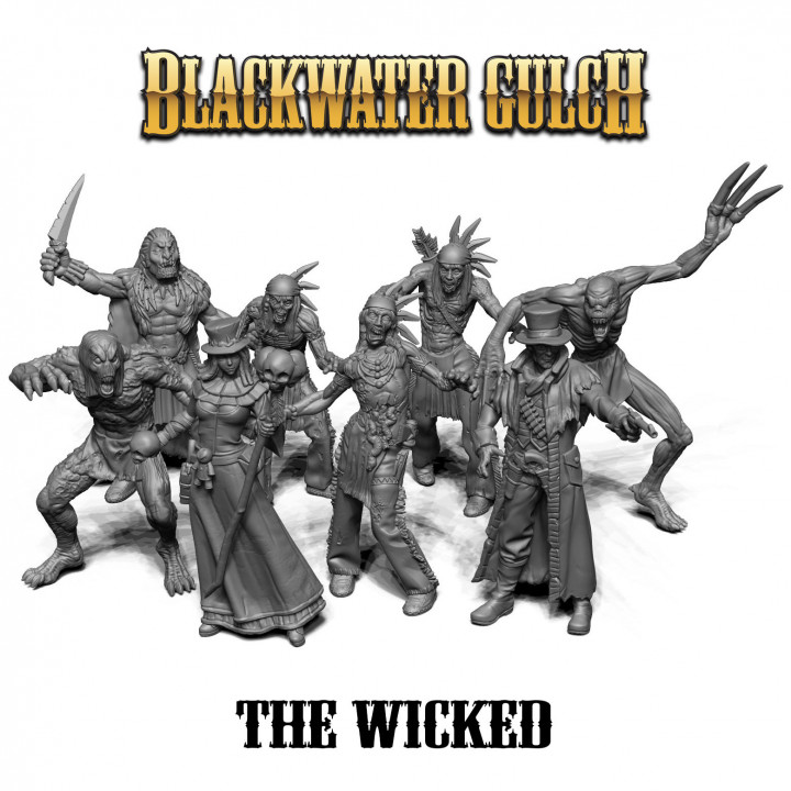 3D Printable The Wicked - Gang Set by Gangfight Games