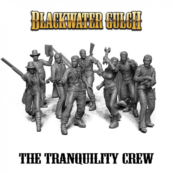 3D Printable The Tranquility Crew - Gang Set by Gangfight Games