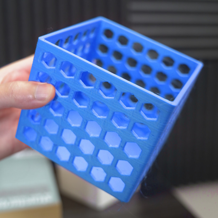 3D Printable Desk Organizer (Color Customizable) by 3D Printer Academy