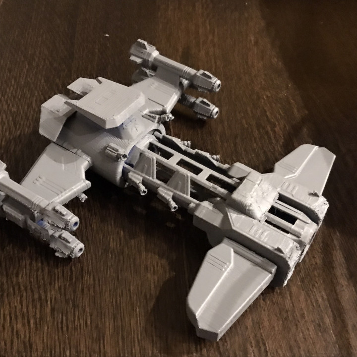 3D Printable Starcraft 2 Battlecruiser by Tate