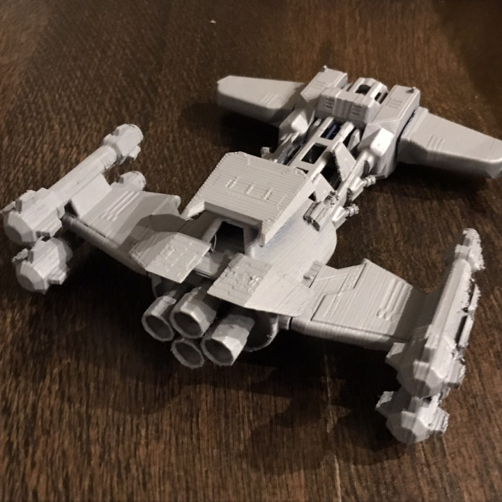 3D Printable Starcraft 2 Battlecruiser by Tate