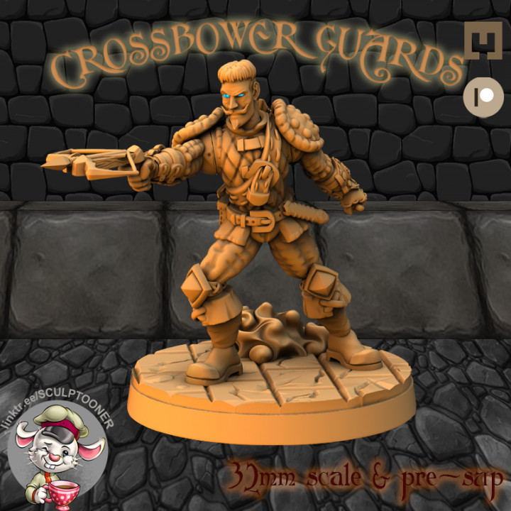 3D Printable Crossbower Guard squad-crossbow-ranger-ranger by SCULPTOONER