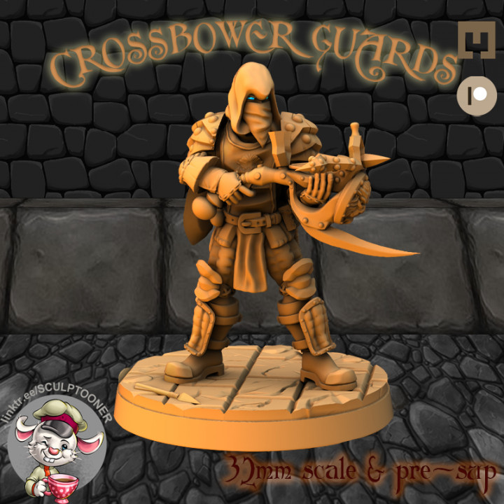 3D Printable Crossbower Guard squad-crossbow-ranger-ranger by SCULPTOONER