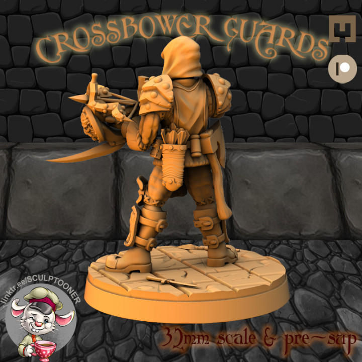3D Printable Crossbower Guard squad-crossbow-ranger-ranger by SCULPTOONER