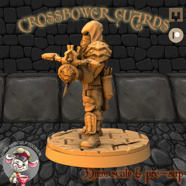 3D Printable Crossbower Guard squad-crossbow-ranger-ranger by SCULPTOONER