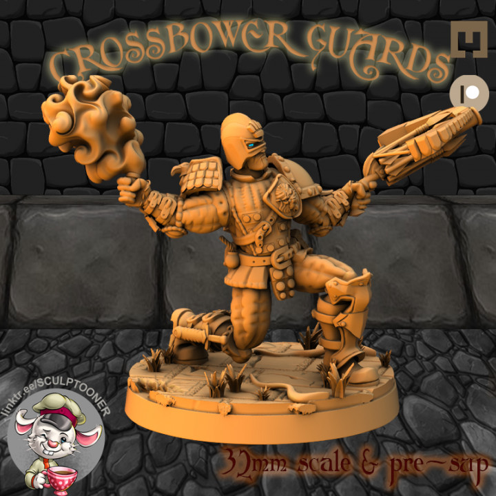 3D Printable Crossbower Guard squad-crossbow-ranger-ranger by SCULPTOONER