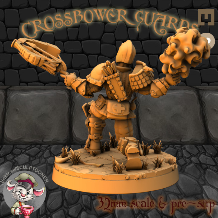 3D Printable Crossbower Guard squad-crossbow-ranger-ranger by SCULPTOONER
