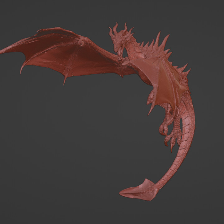 3D Printable Red dragon by Goodcat3d