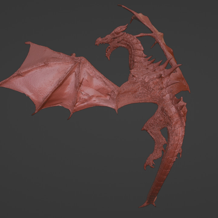 3D Printable Red dragon by Goodcat3d