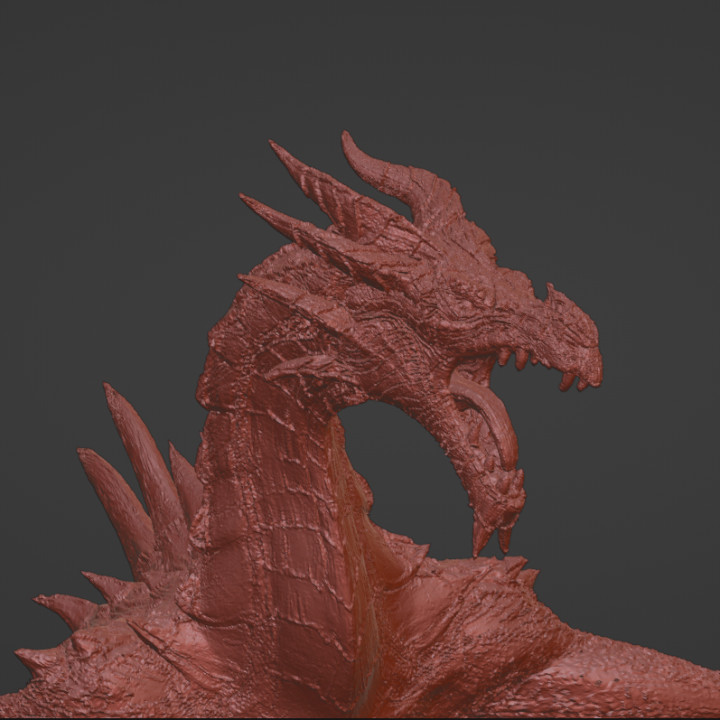 3D Printable Red dragon by Goodcat3d