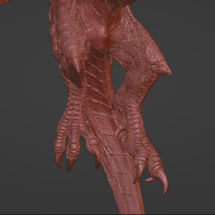 3D Printable Red dragon by Goodcat3d