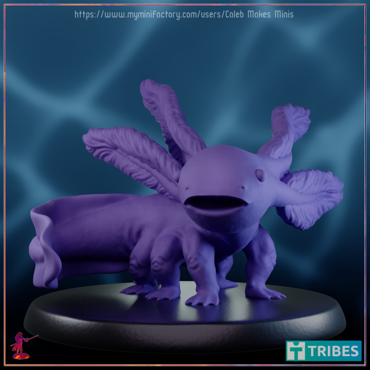 3D Printable Axolotl Series [PRE-SUPPORTED] | Complete Collection ...