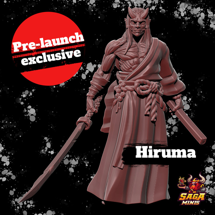 3D Printable Hiruma the Daywalker by Saga Miniatures