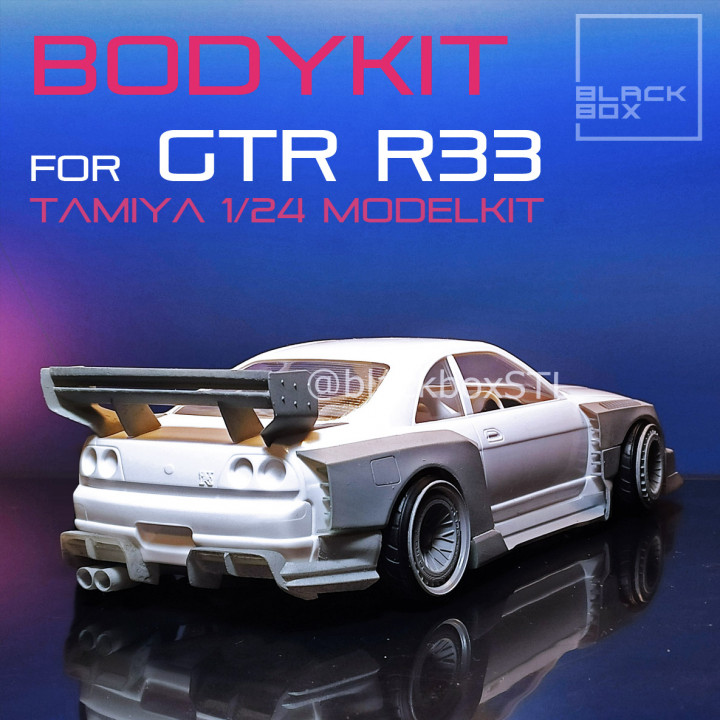 3D Printable BODYKIT FOR GTR R33 TAMIYA 1-24TH MODELKIT by black-box ...