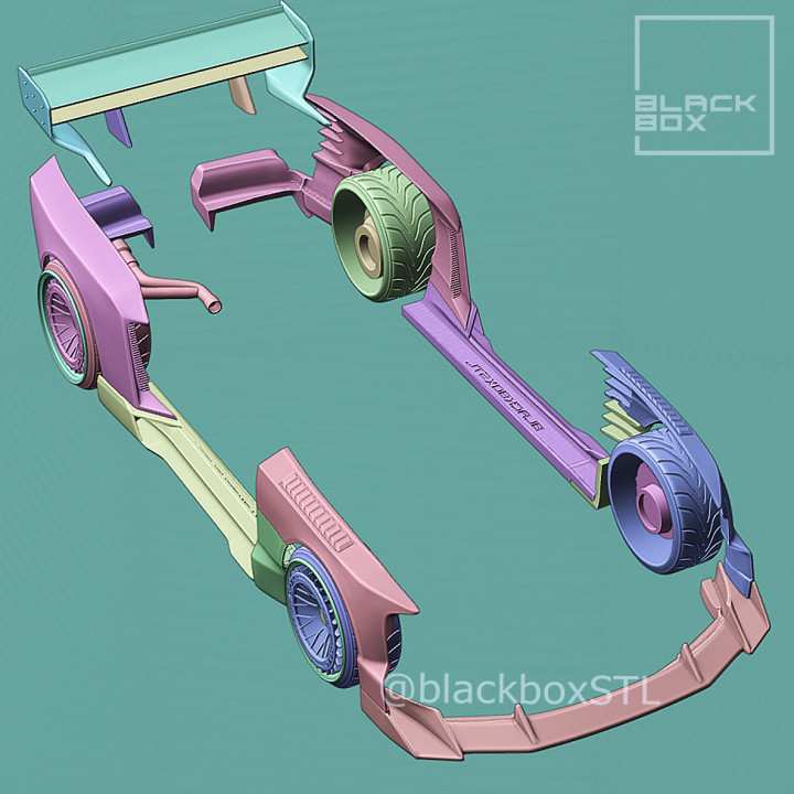 3D Printable BODYKIT FOR GTR R33 TAMIYA 1-24TH MODELKIT by black-box ...