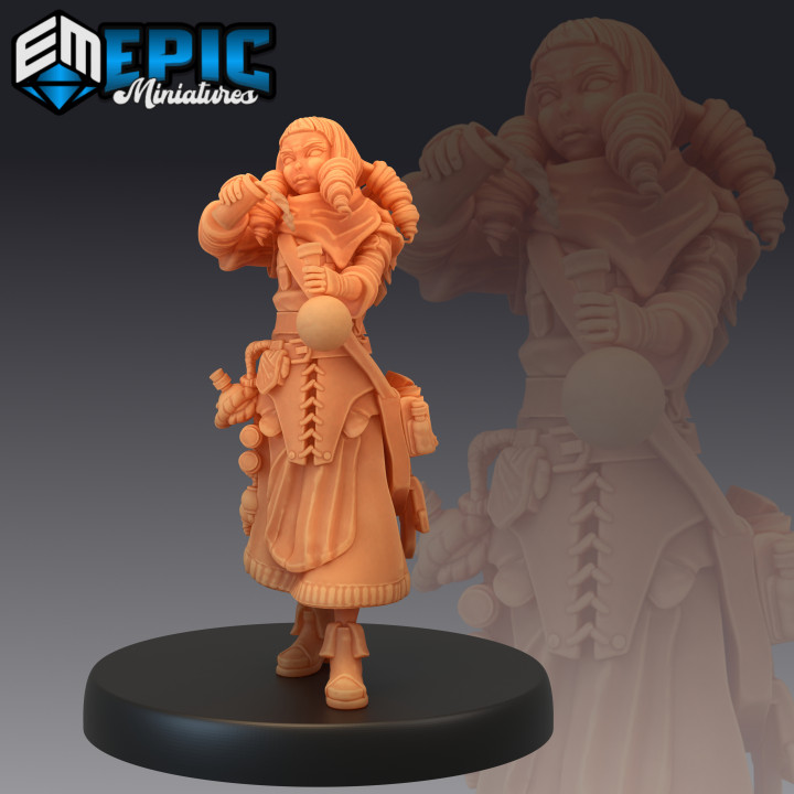 3D Printable Female Alchemist Set / Alchemy Master / Mystical Villager ...