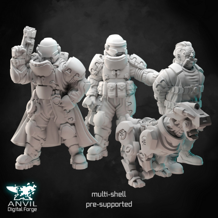 3D Printable Cyberpunk Corporate Characters - Anvil Digital Forge July ...