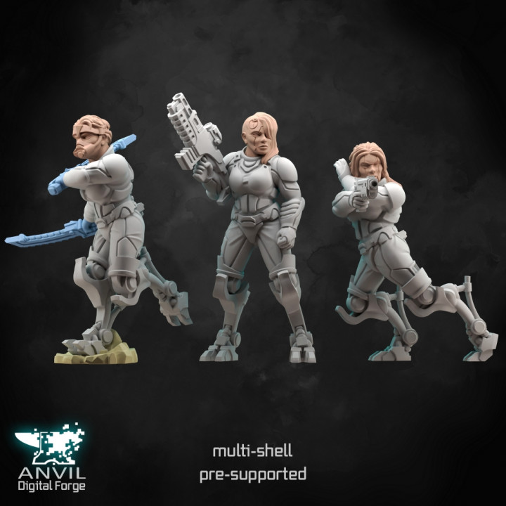 3D Printable Cyberpunk Corporate Characters - Anvil Digital Forge July ...