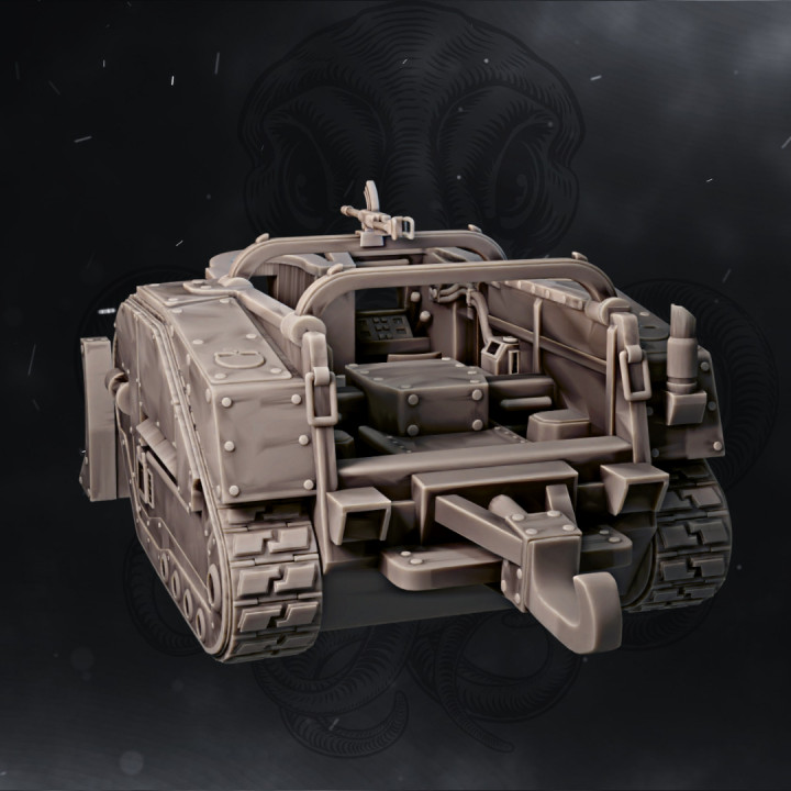 3D Printable Trench Knights Tractor by realsteone miniatures