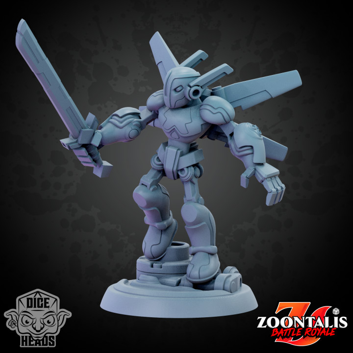 3D Printable Scout Mech (pre-supported included) 24mm Base by Dice Heads