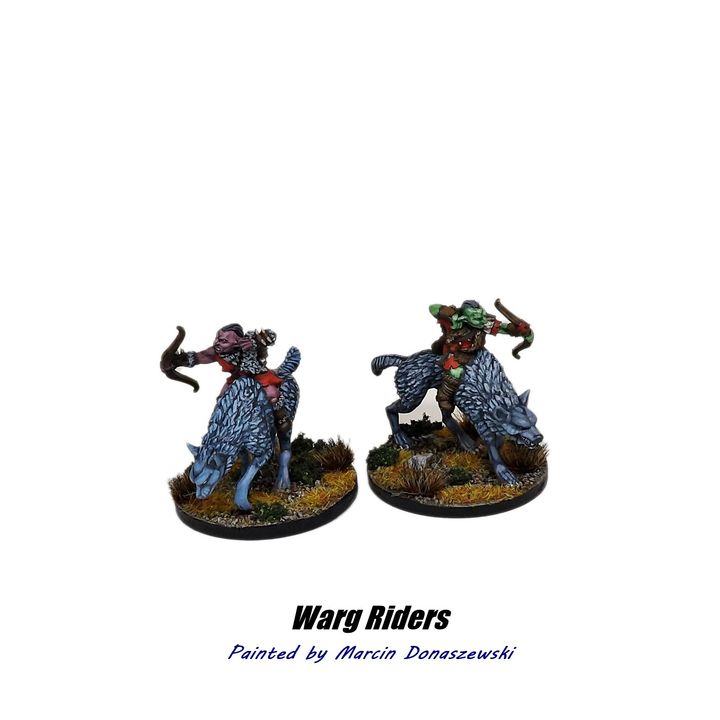 3D Print of Mounted Orc hunters by Noble Art Creation Marcin Donaszewski