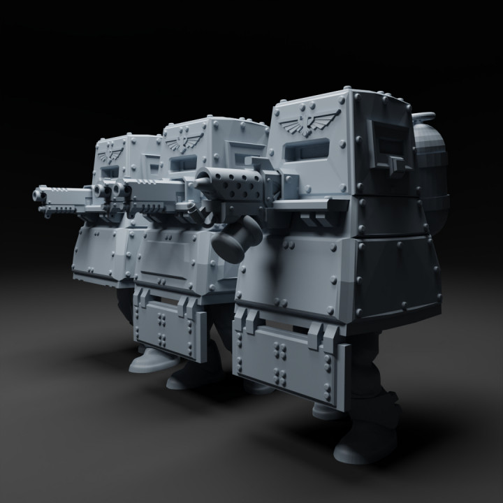 3D Printable War engines by DAOMiniatures