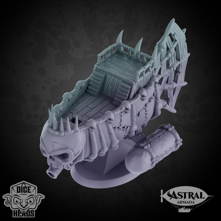 3D Printable Necromancer Skiff Astral Ship (miniature version) by Dice ...