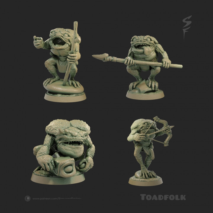3D Printable Toadfolk - Set by TheSurrealFactory