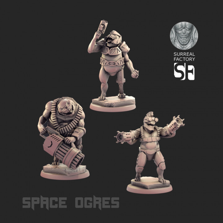 3D Printable Space Ogres - Set by TheSurrealFactory