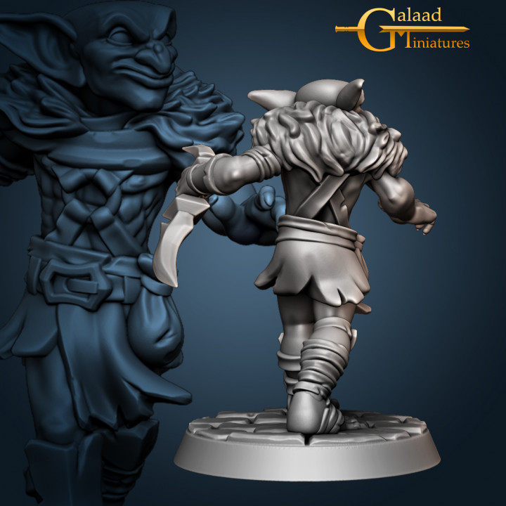 3D Printable Goblin 01 by Galaad Miniatures