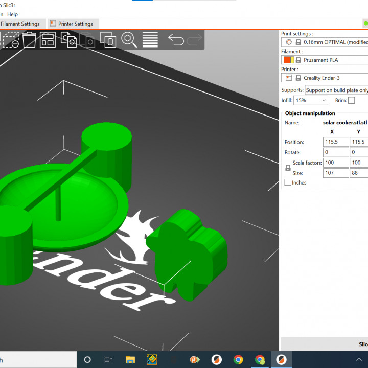 3D Printable solar cooker pack (solar oven and solar cooker by George ...