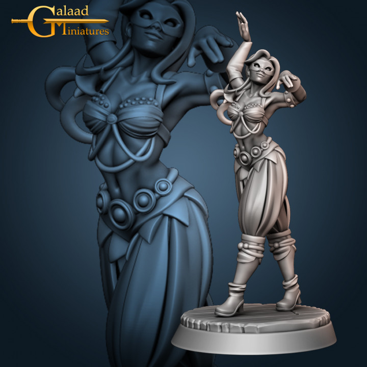 3d Printable Female Belly Dancer 01 By Galaad Miniatures
