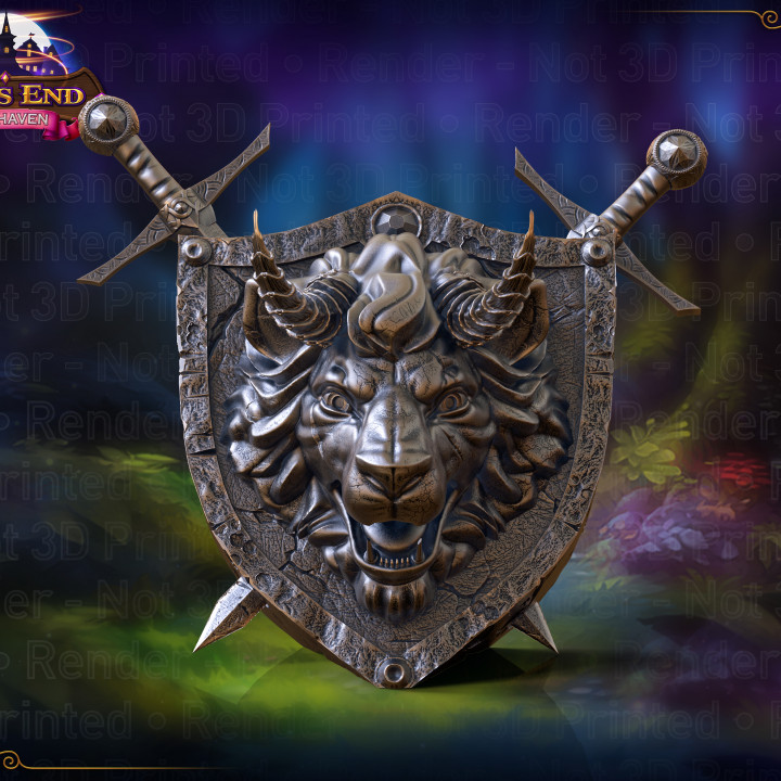 3D Printable Fighter's Shield Dice Tower - SUPPORT FREE! by FatesEnd