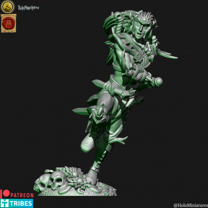 3D Printable Wood elves Blade dancer lord 1 (elf) by HoloMiniatures