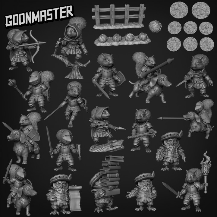 3D Printable Stalwart Squirrels Release by Goon Master