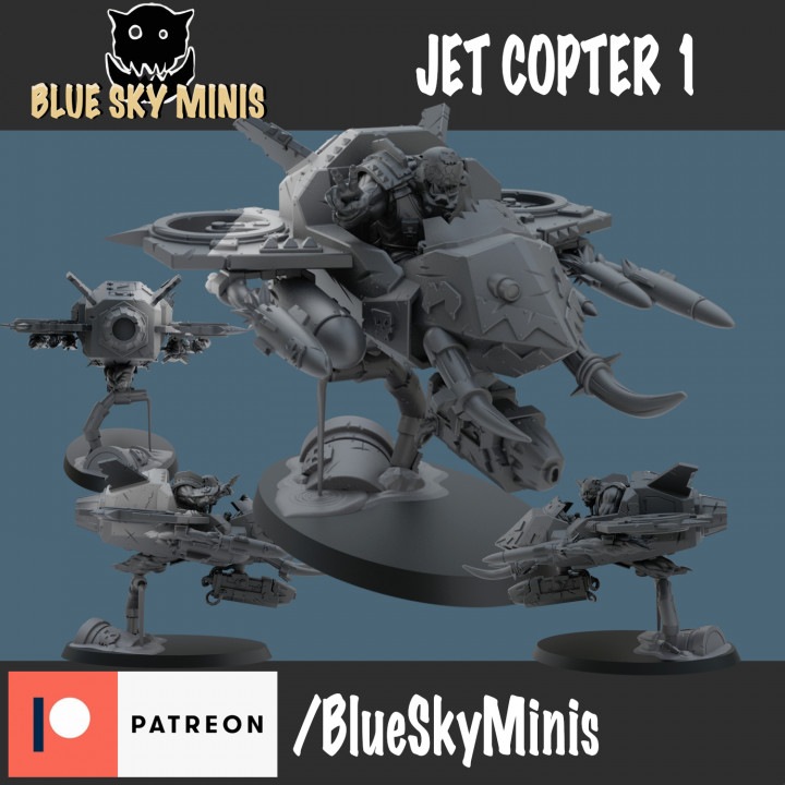 3D Printable Jet Copters by Blue Sky Minis