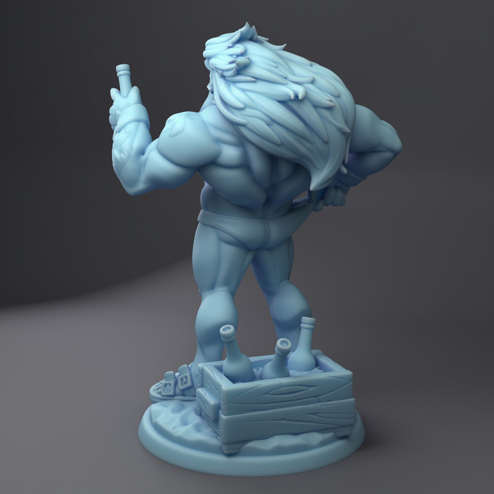 3D Printable Beach Bum Grub - The Firbolg by Twin Goddess Miniatures