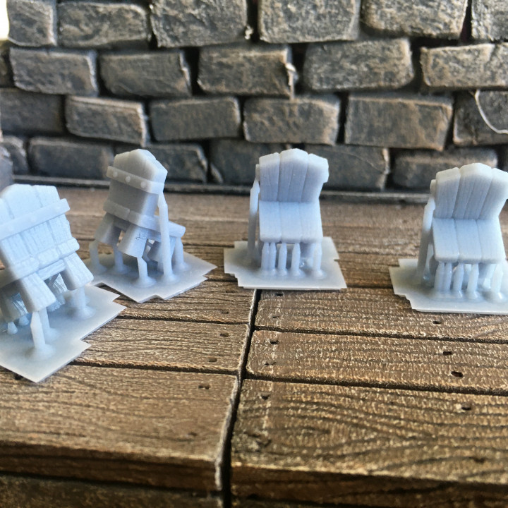 3D Printable Simple Chair by Gracewindale Mini Scenery