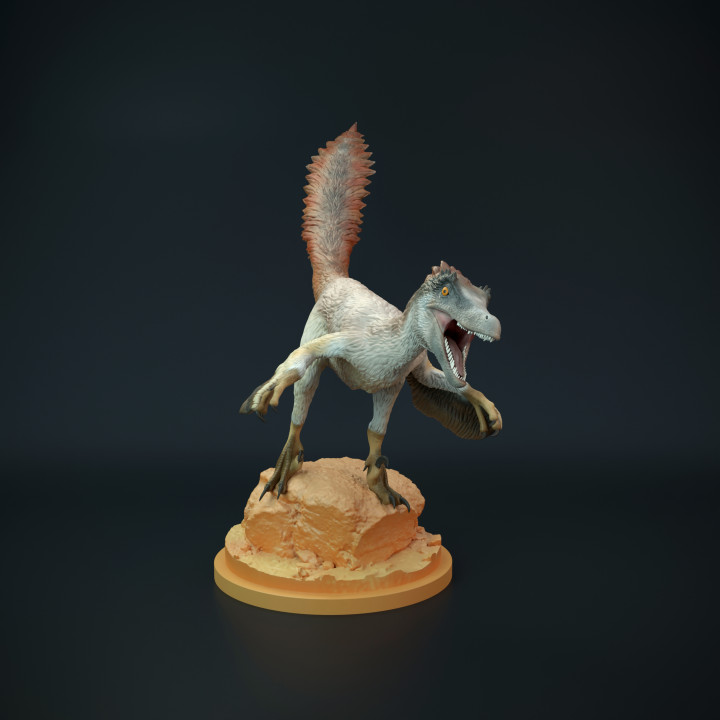 3D Printable Velociraptor Mongolianensis scar by Dino and Dog