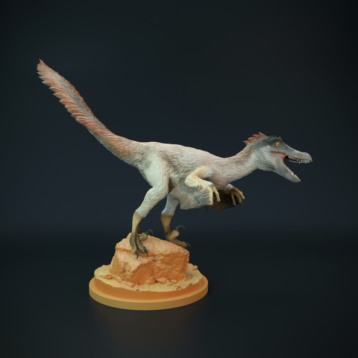 3D Printable Velociraptor Mongolianensis scar by Dino and Dog