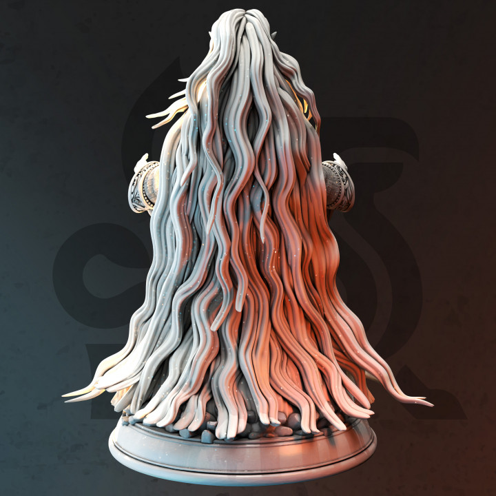 3D Printable Elf Storm Sorcerer - Misti Cloudburst by DM Stash
